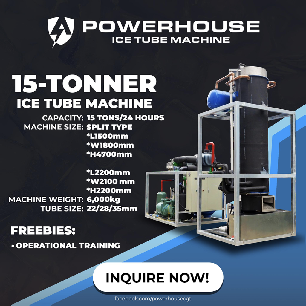 15 Tonner Powerhouse Ice Tube Machine – powerhouseventurescorp.com